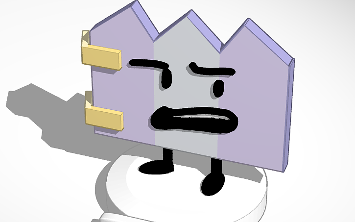 3D design Gaty (BFDI/BFB/TPOT) 2020 - Tinkercad
