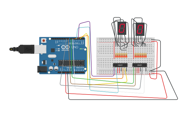 Circuit design UNIDAD 3 PRACTICO N3 EJERCICIO 5 - Tinkercad