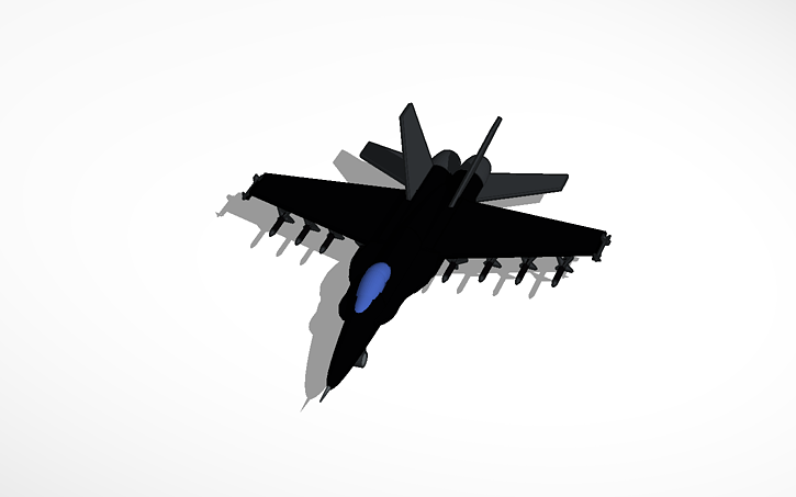 3D design fighter jet | Tinkercad
