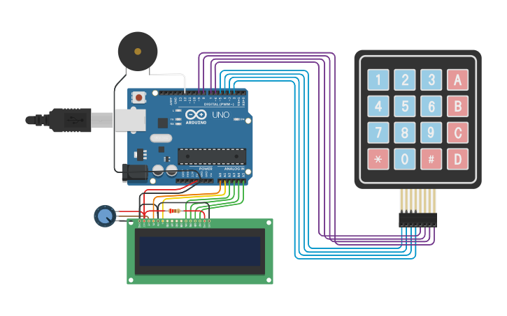 Circuit Design Security System With Arduino Tinkercad 5099