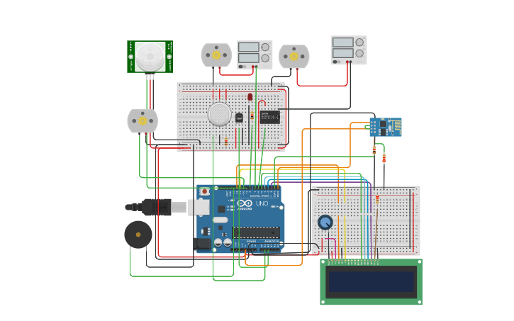 Circuit design Main Room - Tinkercad