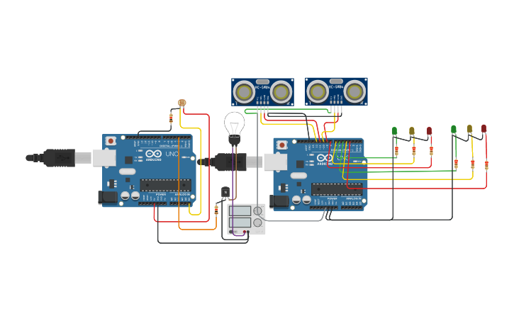 Circuit Design Cp Iot Traffic Management System Me A B3 2021 2022 Tinkercad