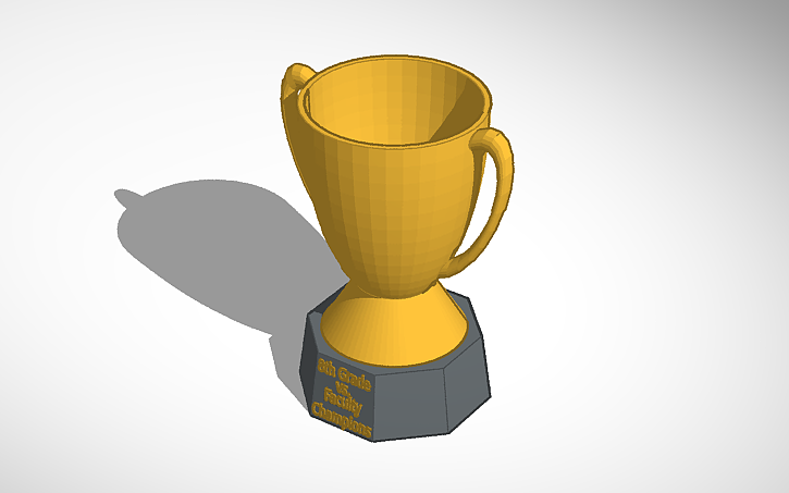 3D design trophy - Tinkercad