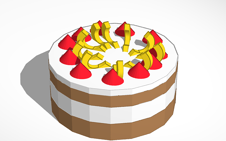 3D design Cake - Tinkercad