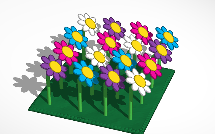 3D design Flower Garden - Tinkercad