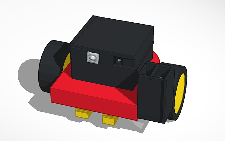 3D design Robot seguidor de Línea - Tinkercad