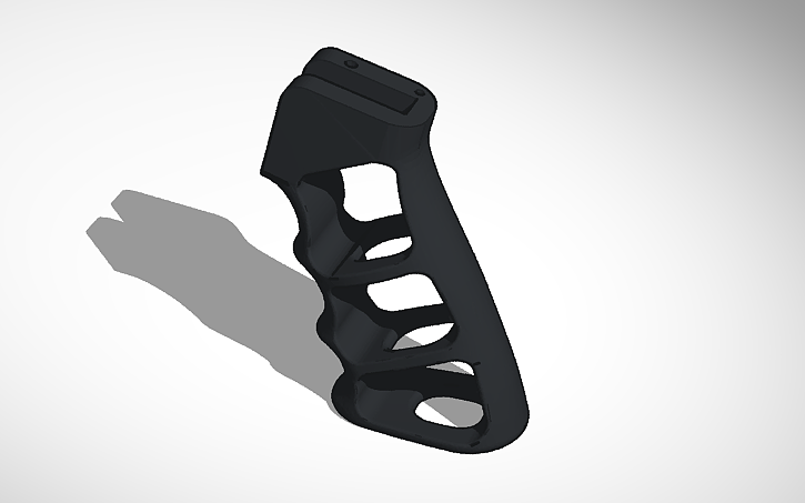 3D design Skeleton Grip Ar-15 (black) - Tinkercad