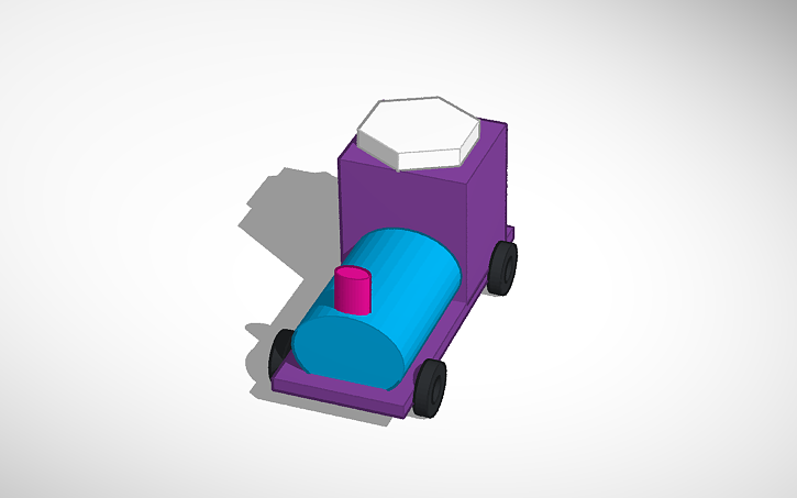 3D design Train engine original - Tinkercad