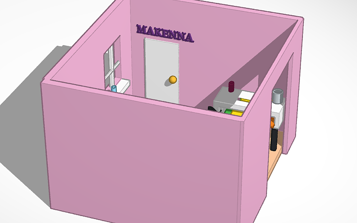 3D design PD7 Makena oswalt room - Tinkercad