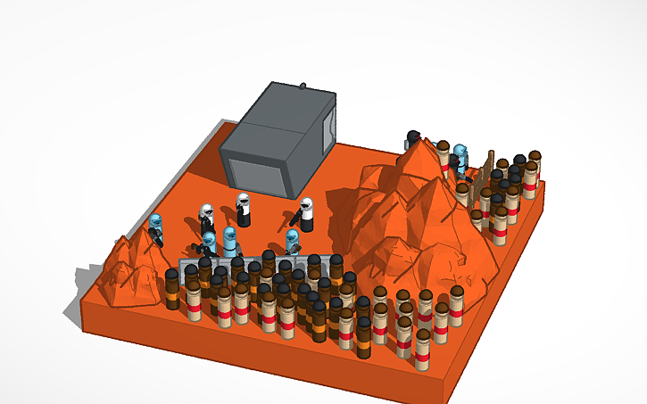 3D design peace keeping forces deployed - Tinkercad
