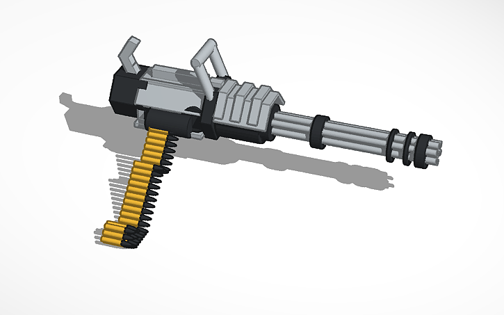 3D design Machine Gun - Tinkercad