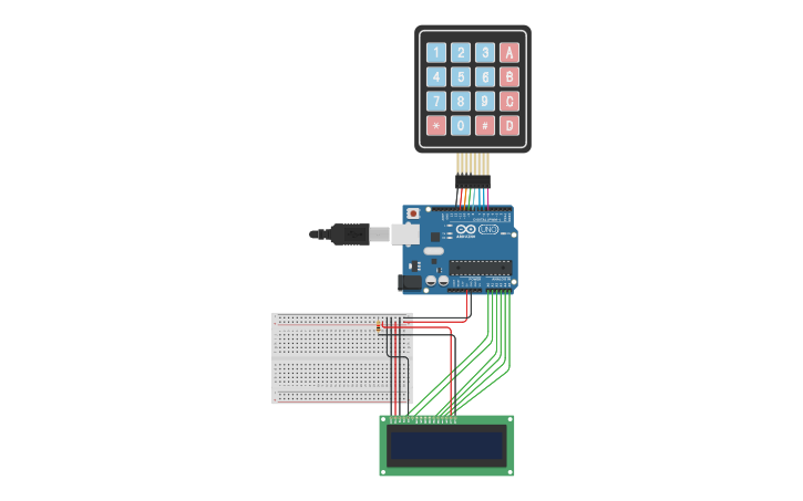 Circuit Design Copy Of Keypad Lcd Tinkercad