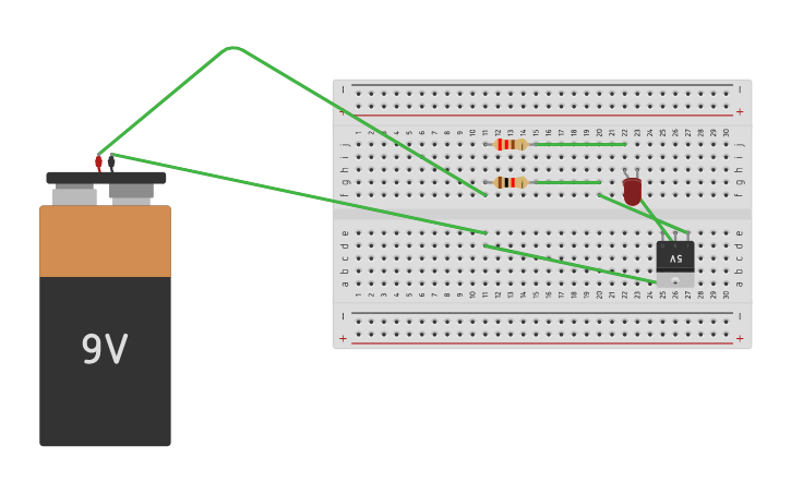 Circuit design SCR Project 5 - Tinkercad