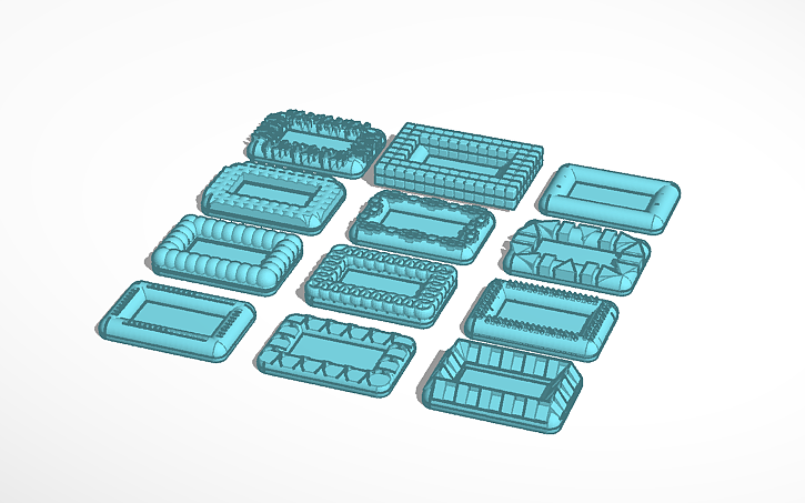 3D design Picture Frames 4x6 - Tinkercad
