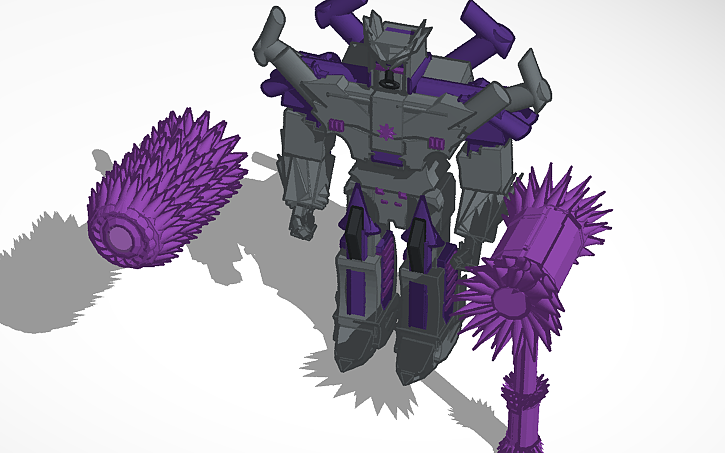 3D design megacron(megatron and unicron put together)p.s my version ...