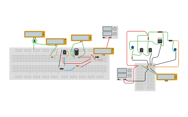 Circuit design DC step up transformer testing | Tinkercad