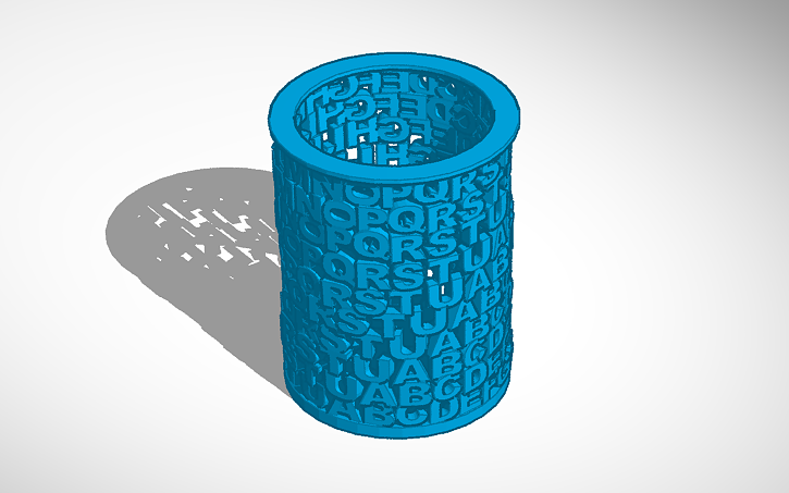 3D design Pen holder - Tinkercad