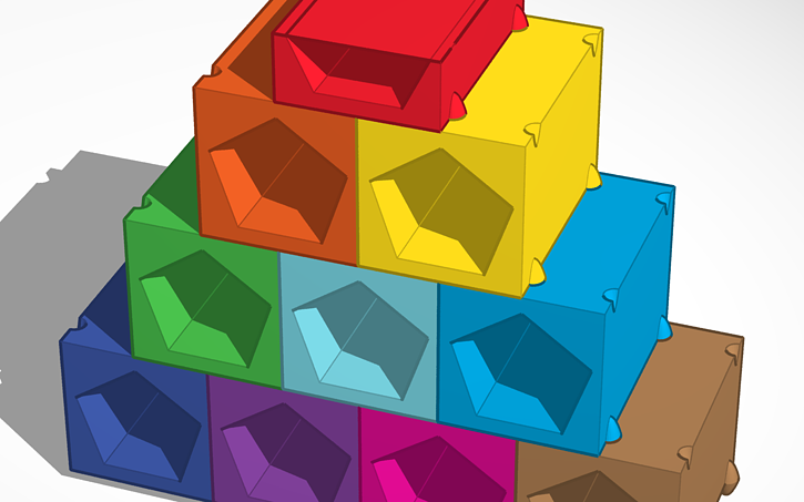 3D design Colorful Stackables | Tinkercad