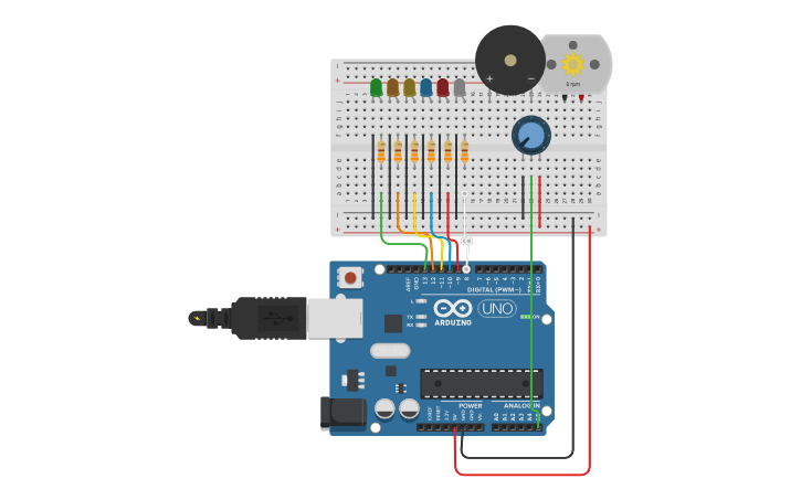 Circuit design Actividad 1 - Tinkercad