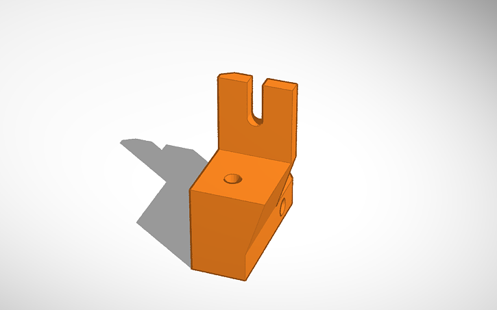 3D design z axis bracket up right 10mm - Tinkercad