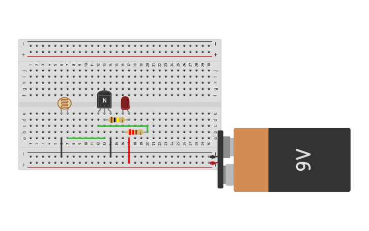 Circuit Design Dark Detector Tinkercad