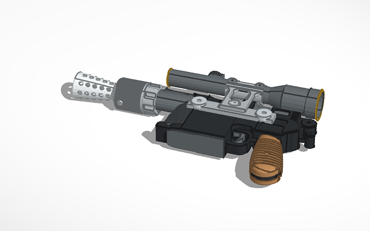 3D design Han Solos Blaster Full | Tinkercad
