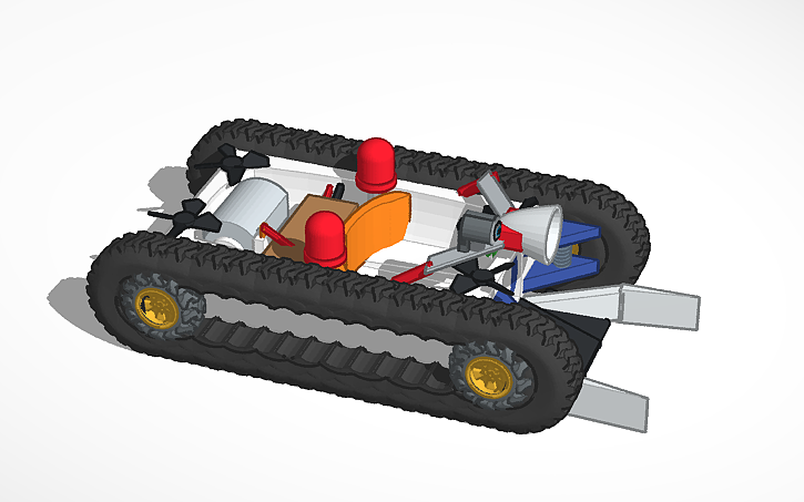 3D design Underwater Trash-Collecting Robot | Tinkercad