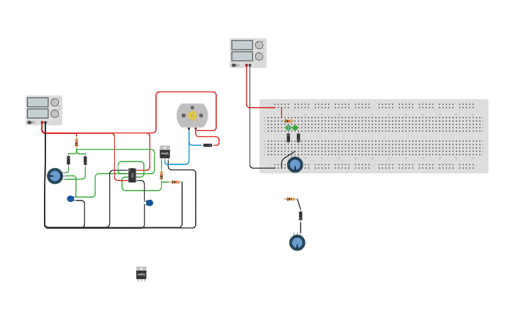 Circuit design UWESbeELC01 - DC Motor Speed Controller - Tinkercad