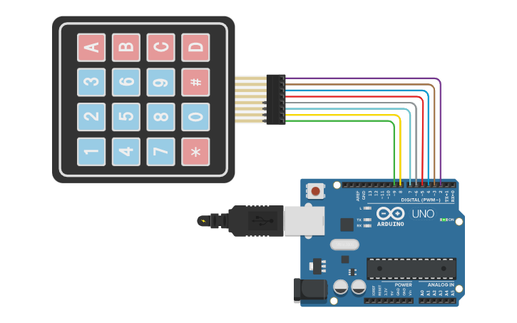 Circuit design 2.10 Membrane Switch Module - Tinkercad