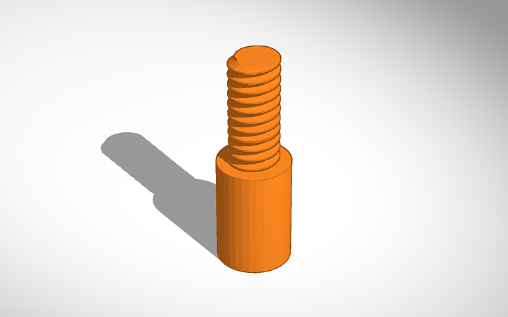 3D design extendable rod - Tinkercad