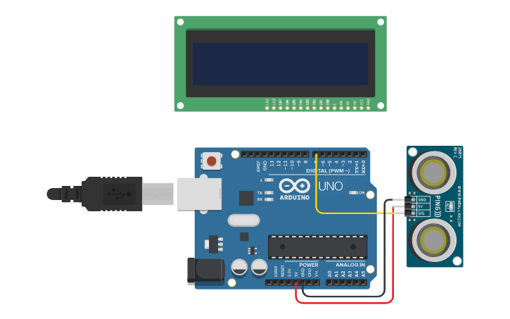 Circuit design Projeto caixa d'água - Tinkercad