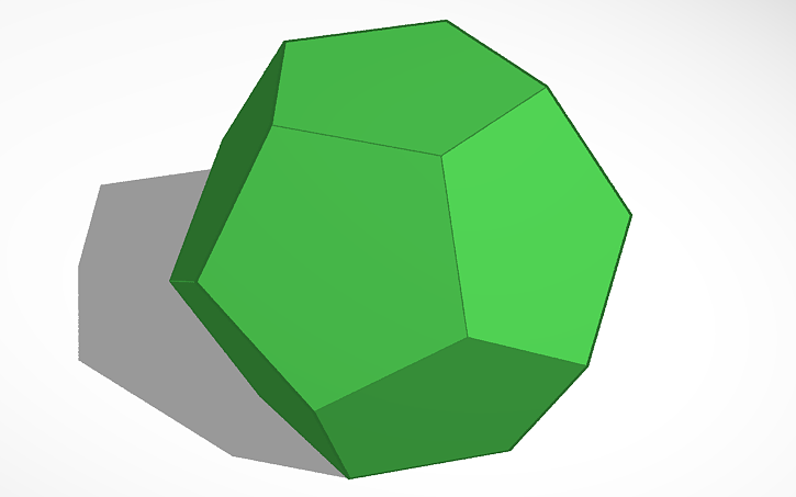3D design Grundform Dodekahedron | Tinkercad