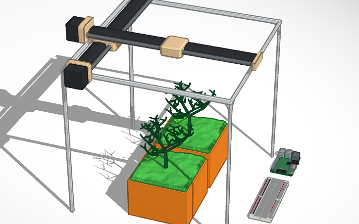 3D design Greenhouse Frame (Vases) - Tinkercad