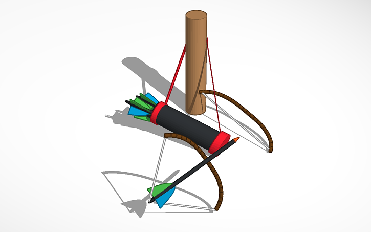 3D design Bow and arrows | Tinkercad
