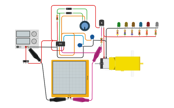 Circuit design PWM 555 - Tinkercad
