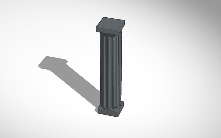 3D design Stadium column - Tinkercad