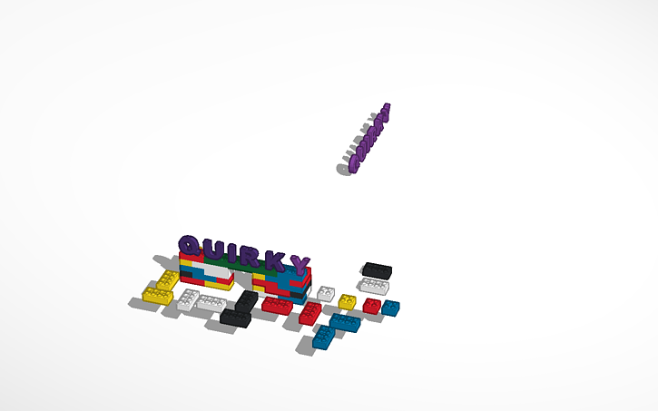 3D design Copy of Lego Letters - Tinkercad