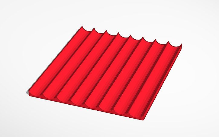 3D design 8 Pen Tray HF Wood Tool Box v2 - Tinkercad