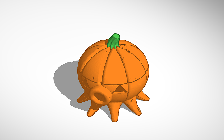 3D design Octo Jack-o-lantern - Tinkercad