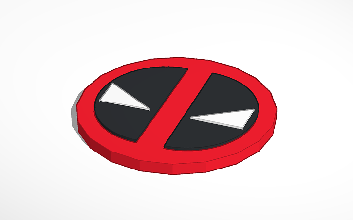 3D design Deadpool symbol.1 | Tinkercad