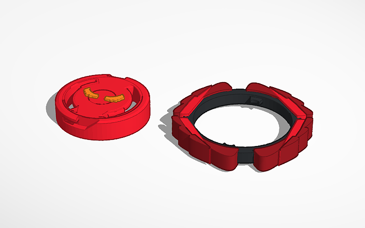 3D design Ignatius Phoenix beyblade 3d template - Tinkercad