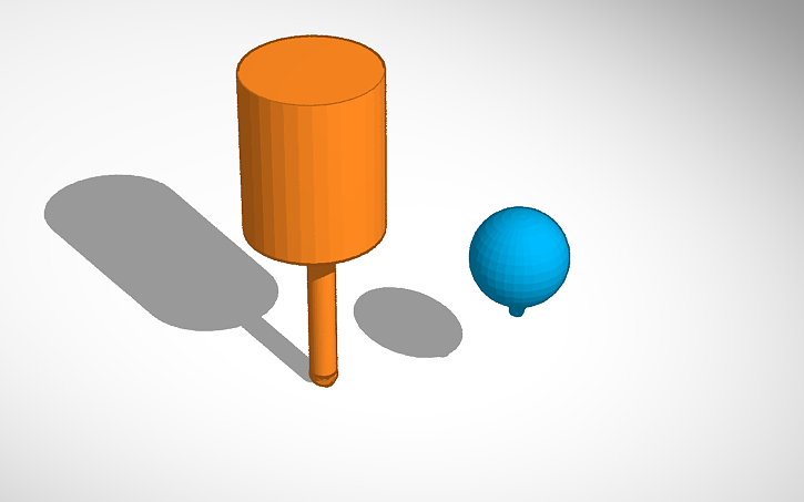3D design Ball and Cup game (just add string) | Tinkercad