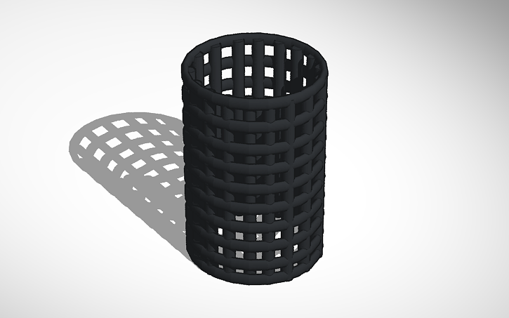 3D design Trash can - Tinkercad