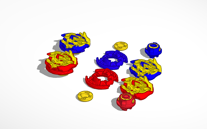 3D design Z-Achilles Standard and Re-color-BeyBlade Burst Turbo - Tinkercad