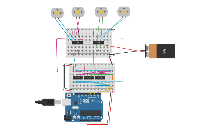 Circuit design Multiplexor | Tinkercad