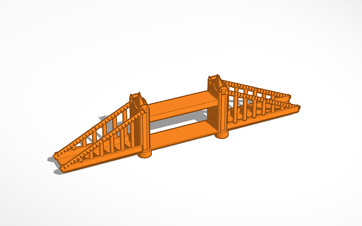 3D design London bridge - Tinkercad