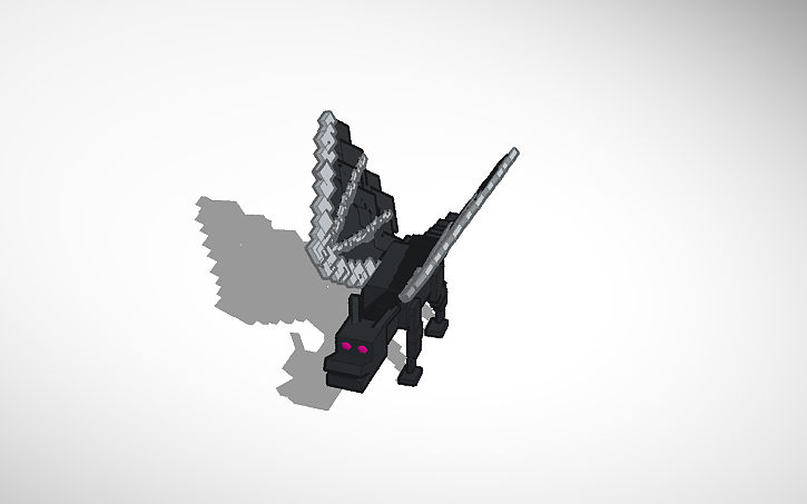3D design Minecraft Ender Dragon | Tinkercad