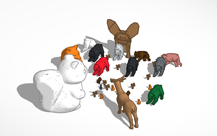 3D design animals - Tinkercad