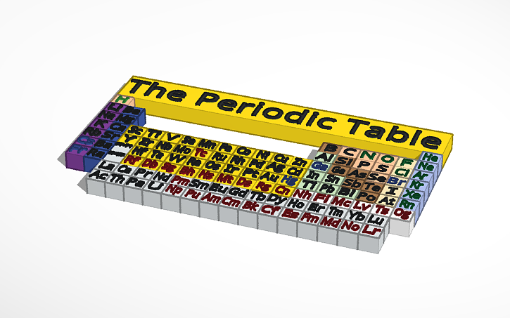 3D design The Periodic Table - Tinkercad