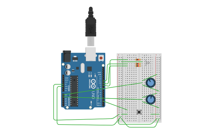 Circuit design If Statements - Tinkercad